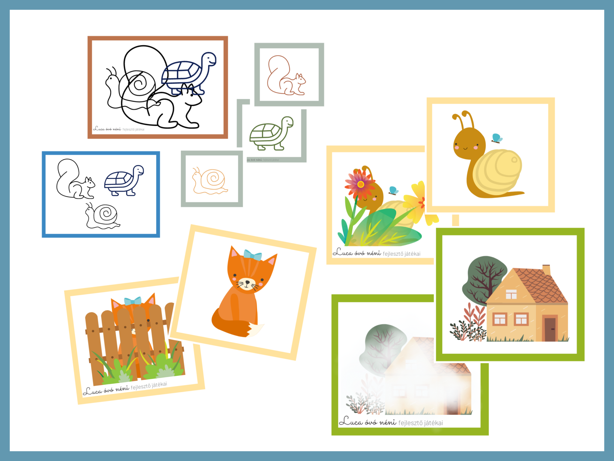 Segédanyagok vizuális észlelés, alak-háttér differenciálás ...