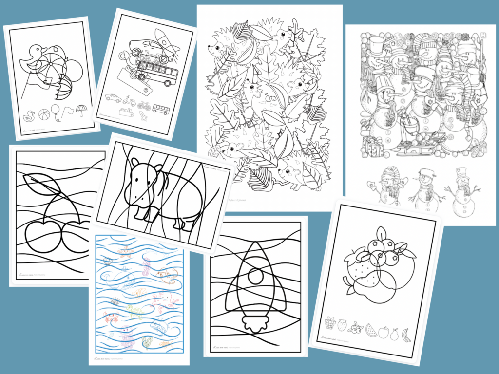 Segédanyagok vizuális észlelés, alak-háttér differenciálás fejlesztéséhez – Luca óvó néni ...